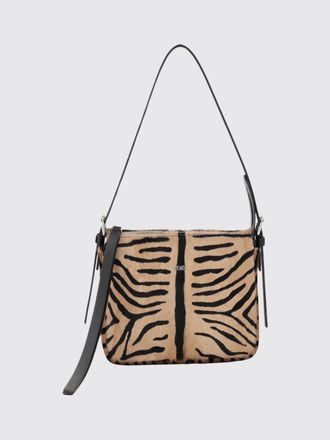 Fendi Mini sac port&eacute; &eacute;paule en poulain &agrave; imprim&eacute; animalier avec logo en m&eacute;tal