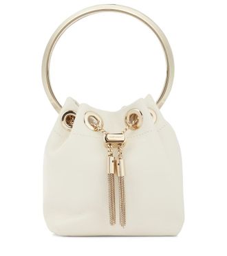 Jimmy Choo London Bucket Bag Bon Bon Micro aus Leder