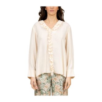 Momoni Femme, Blouses et Chemises, Beige, Taille: 36 FR Cedrela Blouse