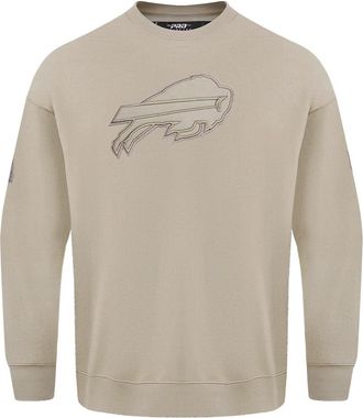 Pro Standard Mens NFL Buffalo Bills Neutral Crewneck Sweatshirt Taupe XL