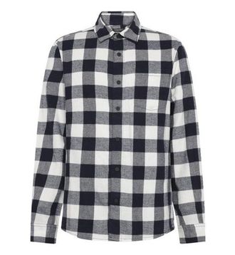 Knowledge Cotton Apparel Organic Cotton Checked Flannel M - Langharm Hemd - Herren