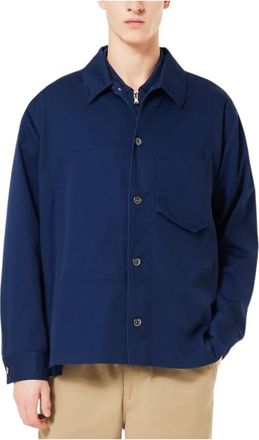 Oakley Homme, Chemises, Bleu, Taille: XL Surchemise en coton