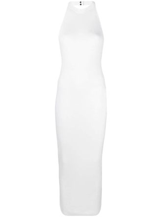 Tom Ford Geripptes Neckholder-Kleid - Wei&szlig;