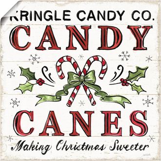 Artland Weihnachtsposter 50x50 cm - Poster & Kunstdruck,Christmas Treats V - Weihnachtsbilder f&uuml;r die Wand U5YZ