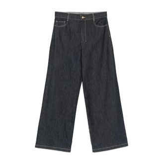 Max Mara Denim Weite Hose - - Jeans - Damen - Blau - S
