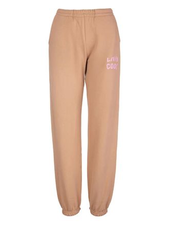 Livincool pantalon de jogging en coton à logo imprimé - Tons neutres