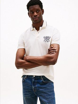 Tommy Hilfiger Polo coupe standard à blason brodé
