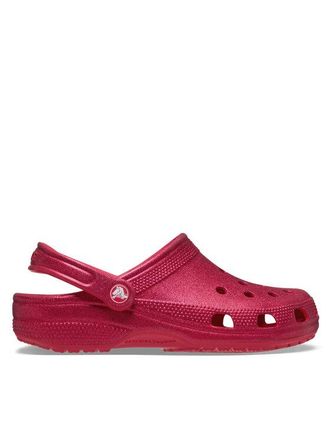Crocs Pantoletten Classic Glitter Clog 205942 Rosa