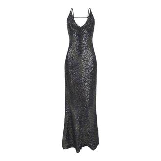 Missoni Femme, Robes, Multicolore, Taille: 30 FR Robe Longue en Maille M&eacute;tallis&eacute;e