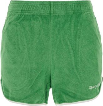 Sporty & Rich Femme, Sport, Vert, Taille: 38 FR Shorts en tissu &eacute;ponge