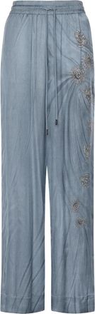 Pinko Pinko, Femme, Pantalons, Bleu, Taille: 34 FR Wide Pantalons
