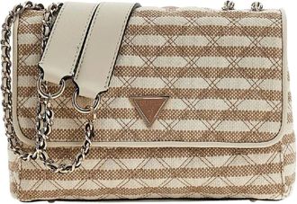 Guess Femme, Sacs, Beige, Taille: ONE Size Giully Quilted Crossbody
