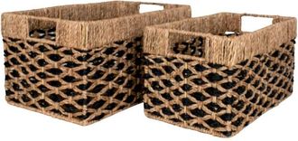ebuy24 Salar panier lot de 2 naturel