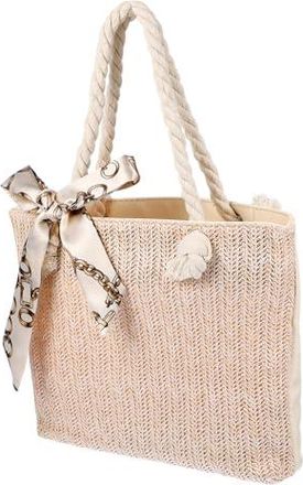 Garneck Sac à Main Paille Tressée Capacité pour Femme Sac Dépaule Simple Élégant et Shopping et Sorties