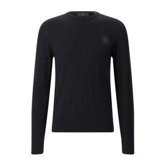 Belstaff Strickpullover mit Rundhalsausschnitt - - Knitwear - Herren - Schwarzk - L