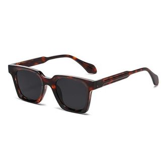 Generic Lunettes de soleil vacances monture carr&eacute;e tendance UV400 hommes et femmes lunettes de soleil quotidiennes personnalis&eacute;es(Red)