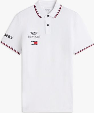 Tommy Hilfiger TH x Cadillac Formula 1 Team Poloshirt in Performance-Qualit&auml;t in