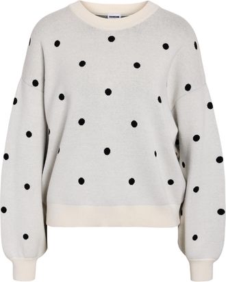 Noisy May Noisy May Damen Nmcharlott L/S O-Neck Knit FWD Noos, Eggnog, XL EU