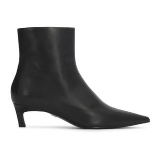 Kazar Femme, Chaussures, Noir, Taille: 35 EU Bottines Minimalistes en Cuir &agrave; Talon Chat