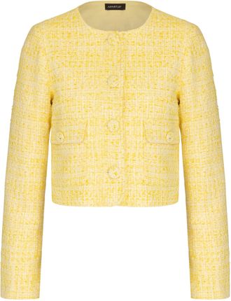 Apart Fashion APART Boucleblazer mit Aufgesetzte Klappentasche, vanille-Creme, 46