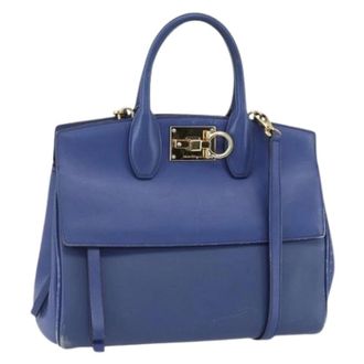Ferragamo Handbag Pre-owned - Femme - Pre-owned - Bleu - Taille: ONE Size