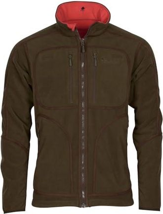 Pinewood Furudal Polaire réversible pour homme pour randonnée, trekking, chasse, sports canins et activités de plein air, Marron chasse/rouge, XXL