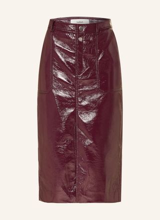 BA&SH Ba&Sh Rock Marylou In Lederoptik rot