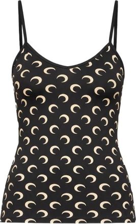 Marine Serre Femme, Tops, Noir, Taille: 40 FR Top stampa