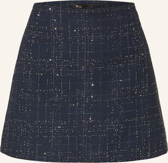 Maje Skort Mit Glitzergarn Und Pailletten blau