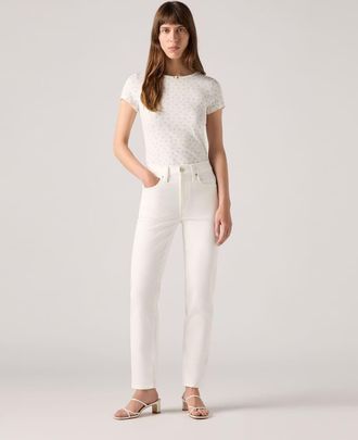 Levi's 724 - Jean droit à taille haute style western - Neutre-Blanc