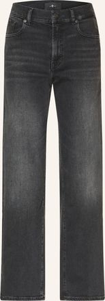 7 For All Mankind Straight Jeans Stovepipe Straight grau