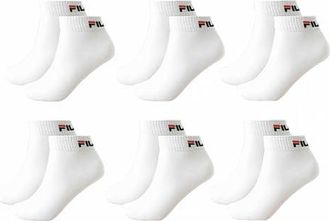 Fila Chaussettes de sport pour homme (pack de 6) (IT, F9300 300 WHITE 43-46), White2, 43-46