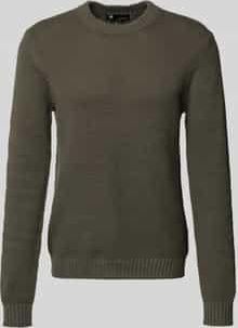 G-Star Strickpullover mit gerippten Abschl&uuml;ssen