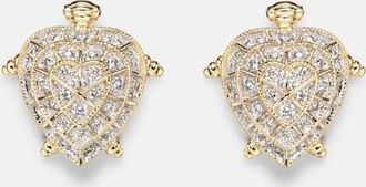 Yvonne L&eacute;on Yvonne L&eacute;on Ohrringe Tortue Coeur aus 9kt Gelbgold (375/1000) mit Diamanten