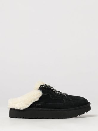 UGG Mules Lowmel en daim avec int&eacute;rieur en laine r&eacute;g&eacute;n&eacute;r&eacute;e