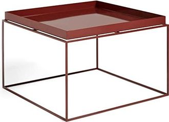 HAY Hay Tray Table Large Beistelltisch, Stahl, Chocolate HIGH Gloss, 35cm