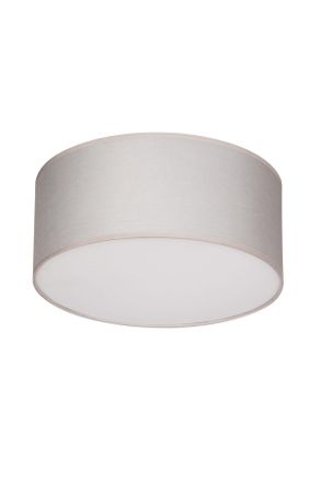 Novel Deckenleuchte Garland, Grau, Wei&szlig;, Metall, Kunststoff, Textil, Uni,Uni, rund,rund, 15.5 cm, RoHS, CE, Lampen & Leuchten, Innenbeleuchtung, Deckenleuch