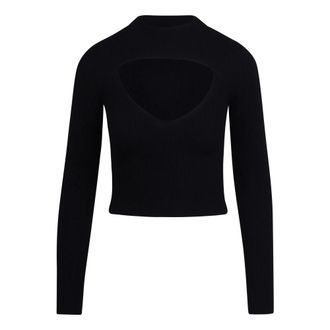 Diesel Femme, Pulls, Noir, Taille: 38 FR Wool Cut-Out Top