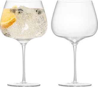 Anton Studio Designs Juno handgefertigtes Gin-Cocktailglas, 700 ml, klar, 2er-Set, ideal für Gin Tonics, Wein oder Cocktails