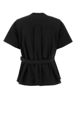sacai Cotton T-Shirt - Black