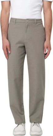 Emporio Armani Lino Tasche America - Homme - Pantalons - Gris - Taille: W32