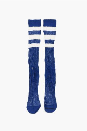 Dsquared2 Two-Tone Ribbed Socks with Cut-Out Detail size M