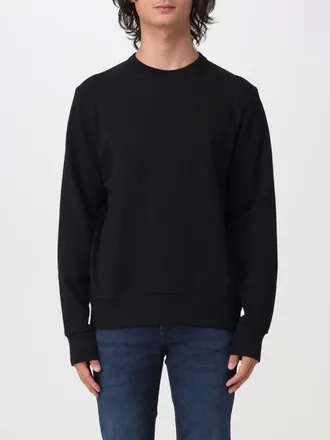 HUGO BOSS Sweat-shirt col rond pour homme en coton avec logo brod&eacute;