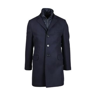 Fay Einreihiger Mantel - - Coats - Herren - Blau - S