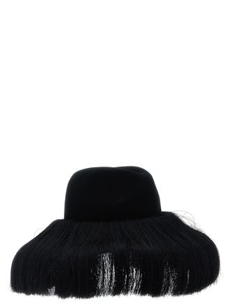 Comme Des Gar&ccedil;ons Womens Black Wool Fedora Accessory