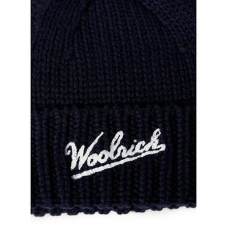 Woolrich Bonnet c&ocirc;tel&eacute; en laine vierge