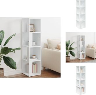 vidaXL Vidaxl - Armoire dangle Blanc 33x33x132 cm Bois ding&eacute;nierie - Meuble Dangle - Armoire Dangle - Rangement Mural - Meuble Blanc - &Eacute;tag&egrave;re Dangle