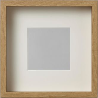 IKEA Bilderrahmen SANNAHED 3D-Rahmen mit Passepartout - 25 x 25 cm - Eichenoptik