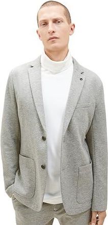 Tom Tailor Veste en Jersey piqué Stretch, 12035-Gris chiné chiné, 50 pour des Hommes