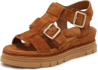 Luca Grossi Femme, Chaussures, Brun, Taille: 37 1/2 EU L050S Camoscio Brandy